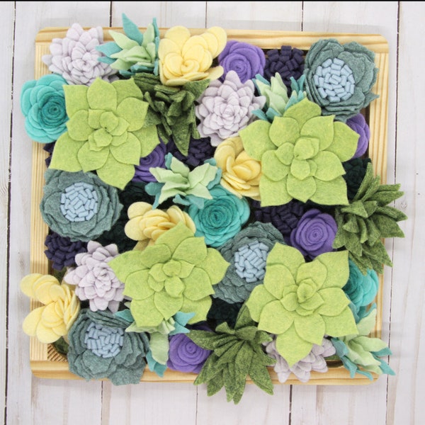 Felt Succulents - Etsy