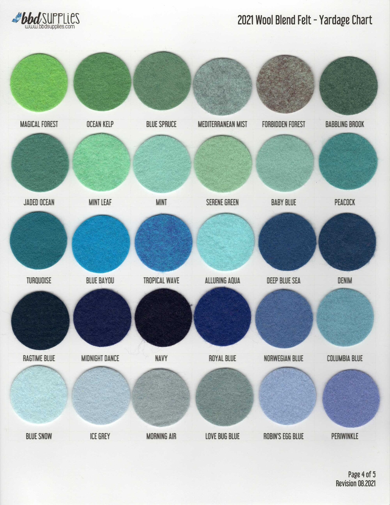 Felt by the Sheet 9 X 12 One 1 Sheet of Wool | Etsy