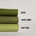 Wool Blend Felt Sheets Collection Greensleeves Colors 3 - Etsy
