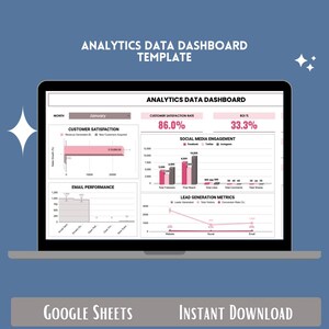 Analytics Data Dashboard Template,kpi Tracker, Business Insights ...