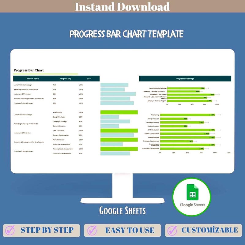 Progress Bar Sheets - Etsy