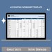 Accounting Worksheet Template in Google Sheets for Adjustments, Trial ...