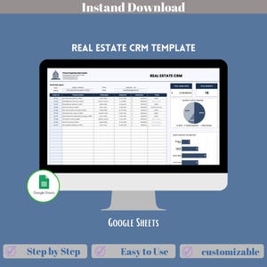 Real Estate CRM Template, Google Sheets, Client Management System ...