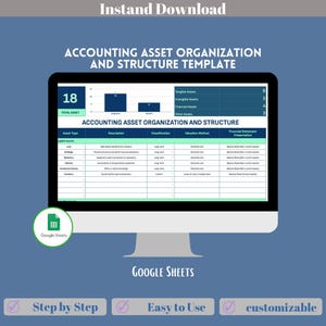 Accounting Asset Organization Structure Template, Google Sheets,asset ...