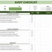 Audit Checklist Template, Digital Download, Editable Google Sheets ...