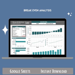 Break Even Analysis Google Sheets Template for Calculating Sales ...