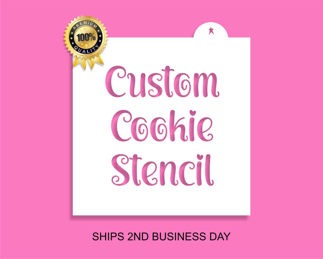 Custom Cookie Stencil - Etsy