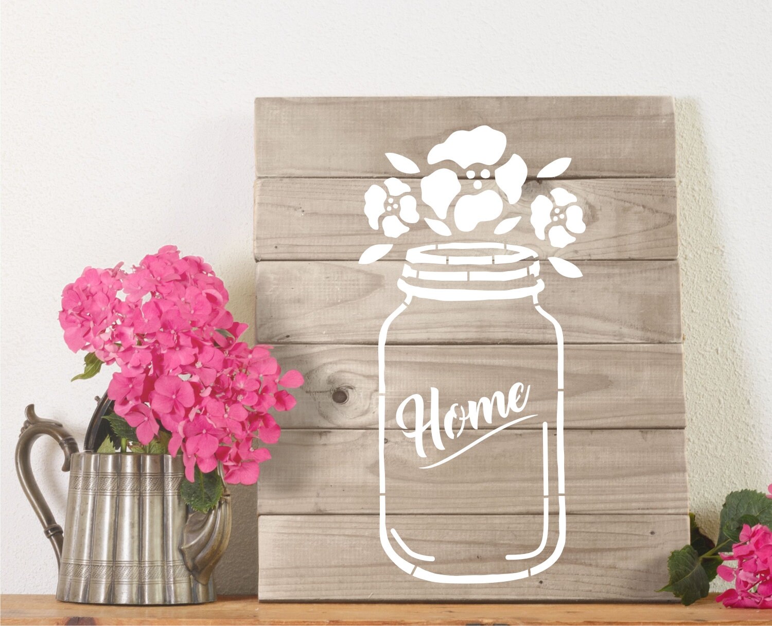 Mason Jar Stencils Reusable Plastic & Durable Paint Your | Etsy