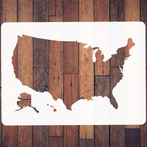USA Map Stencil, Reusable Template, Wood Sign Flag Stencil - Etsy