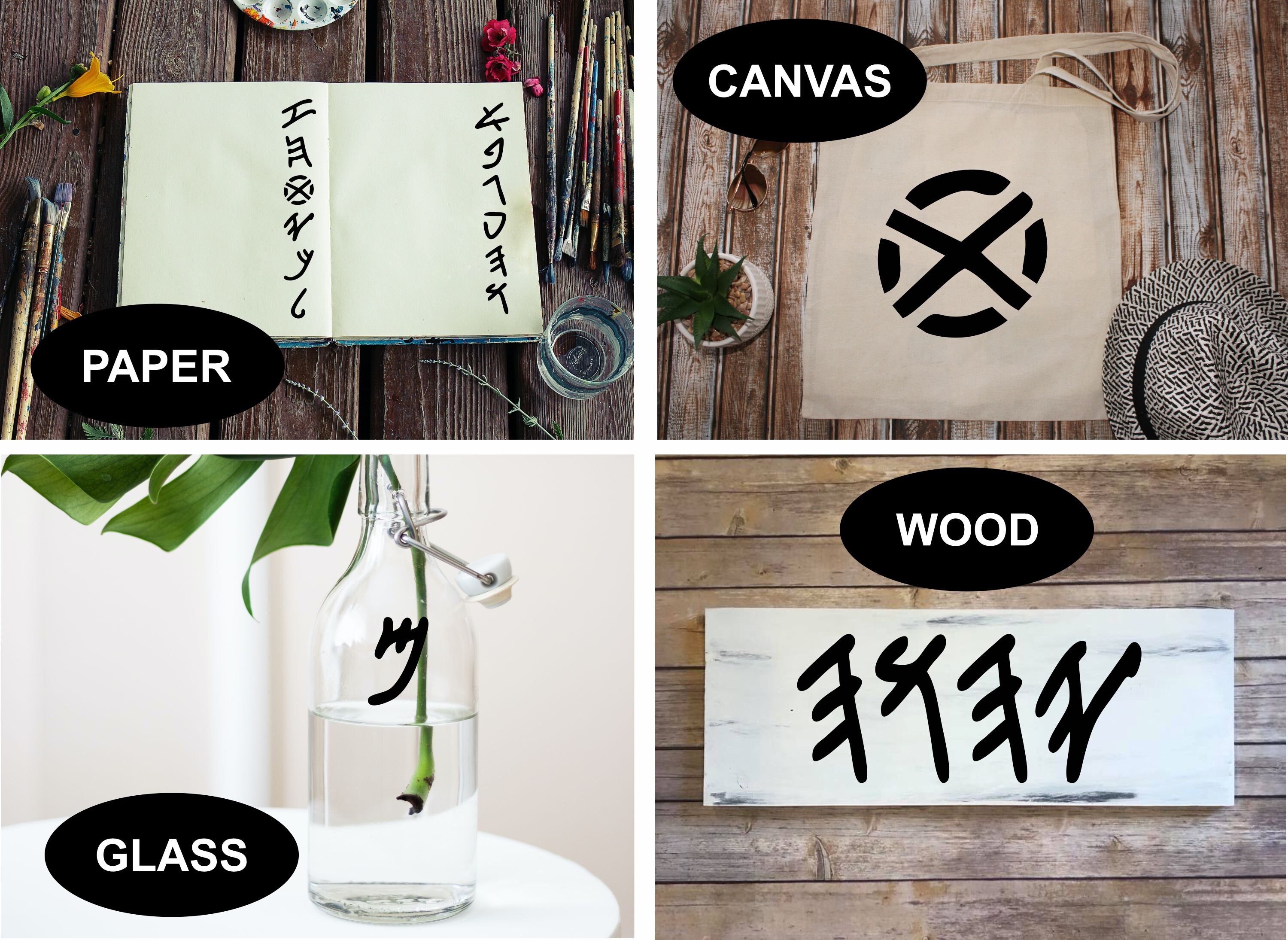 PALEO Hebrew Alphabet Letters Stencil Kit - Reusable - Paint Your Own ...