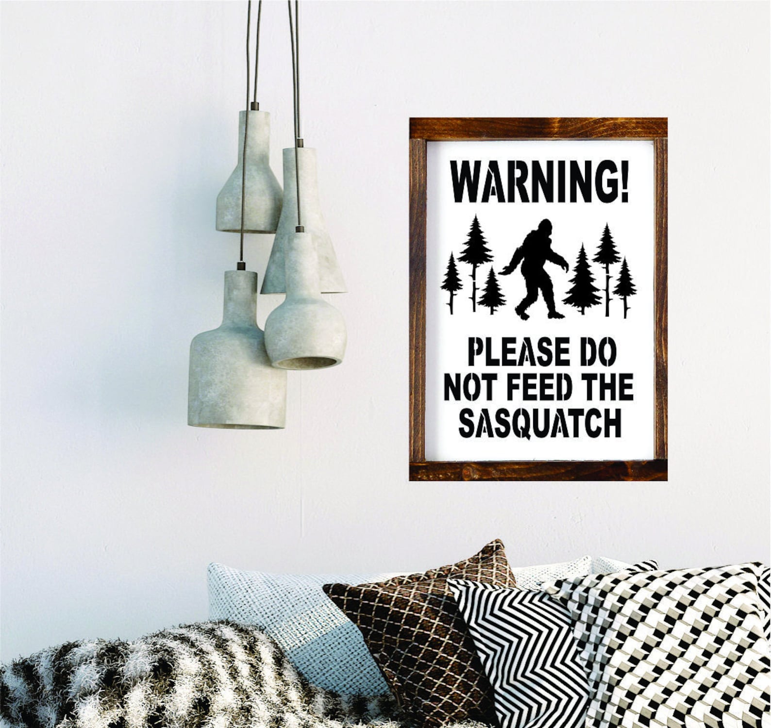 Sasquatch Bigfoot Stencil 8x10 Reusable Paint Your Own Wood | Etsy