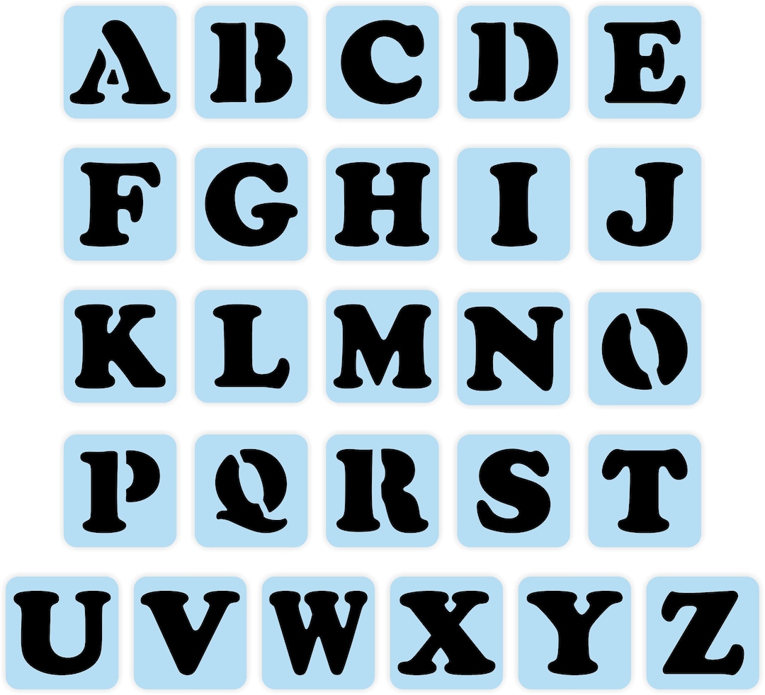 Plantillas de letras mayúsculas Elige tu talla Pinta tu propio letrero ...