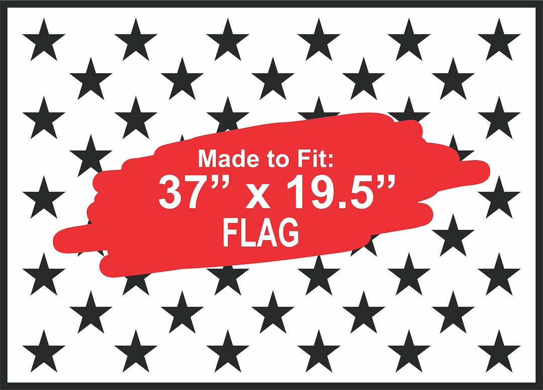 Stars Union for 37" Flag Reusable Stencil, for Painting a Wood Sign, 14 ...