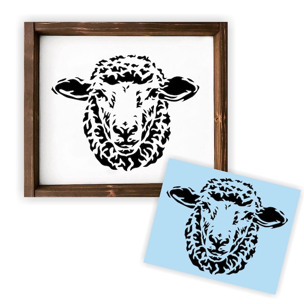 Sheep Stencil - Etsy