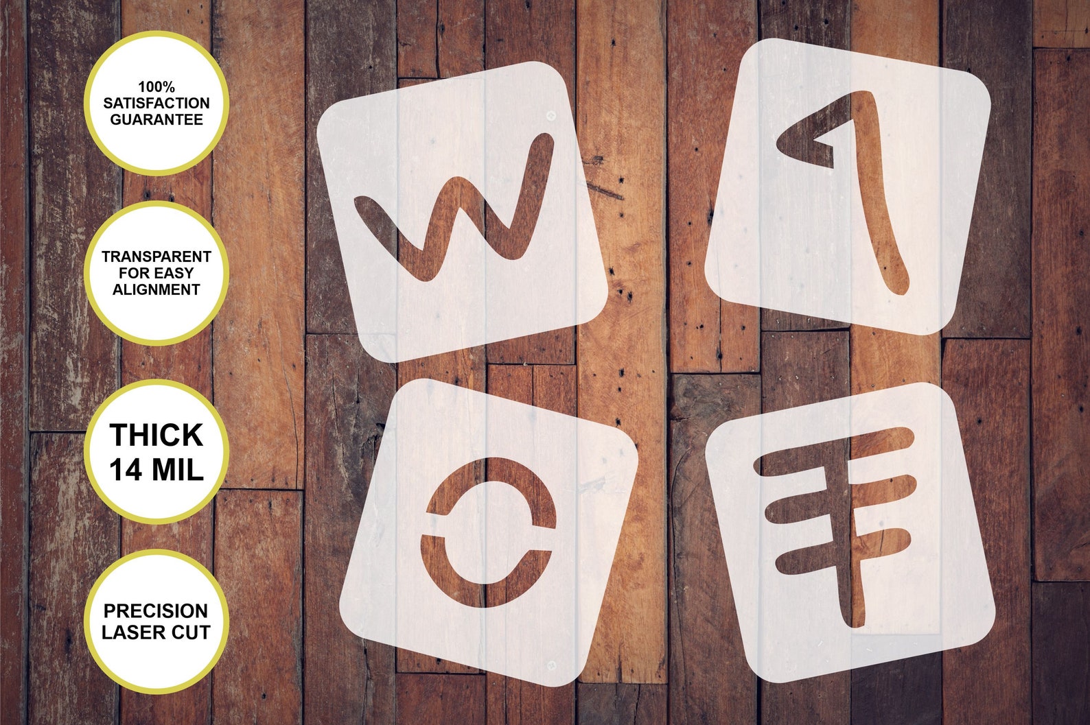 PALEO Hebrew Alphabet Letters Stencil Kit - Reusable - Paint Your Own ...