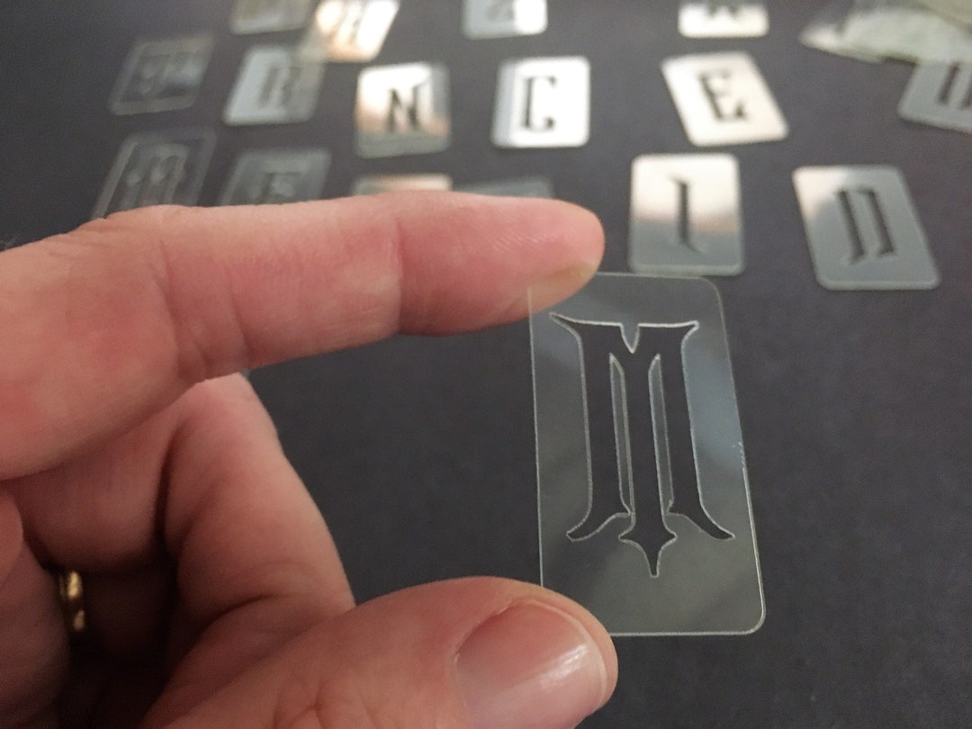 Halloween Stencil Letters- 1 Inch - Reusable - Paint Your Own Wood Sign ...