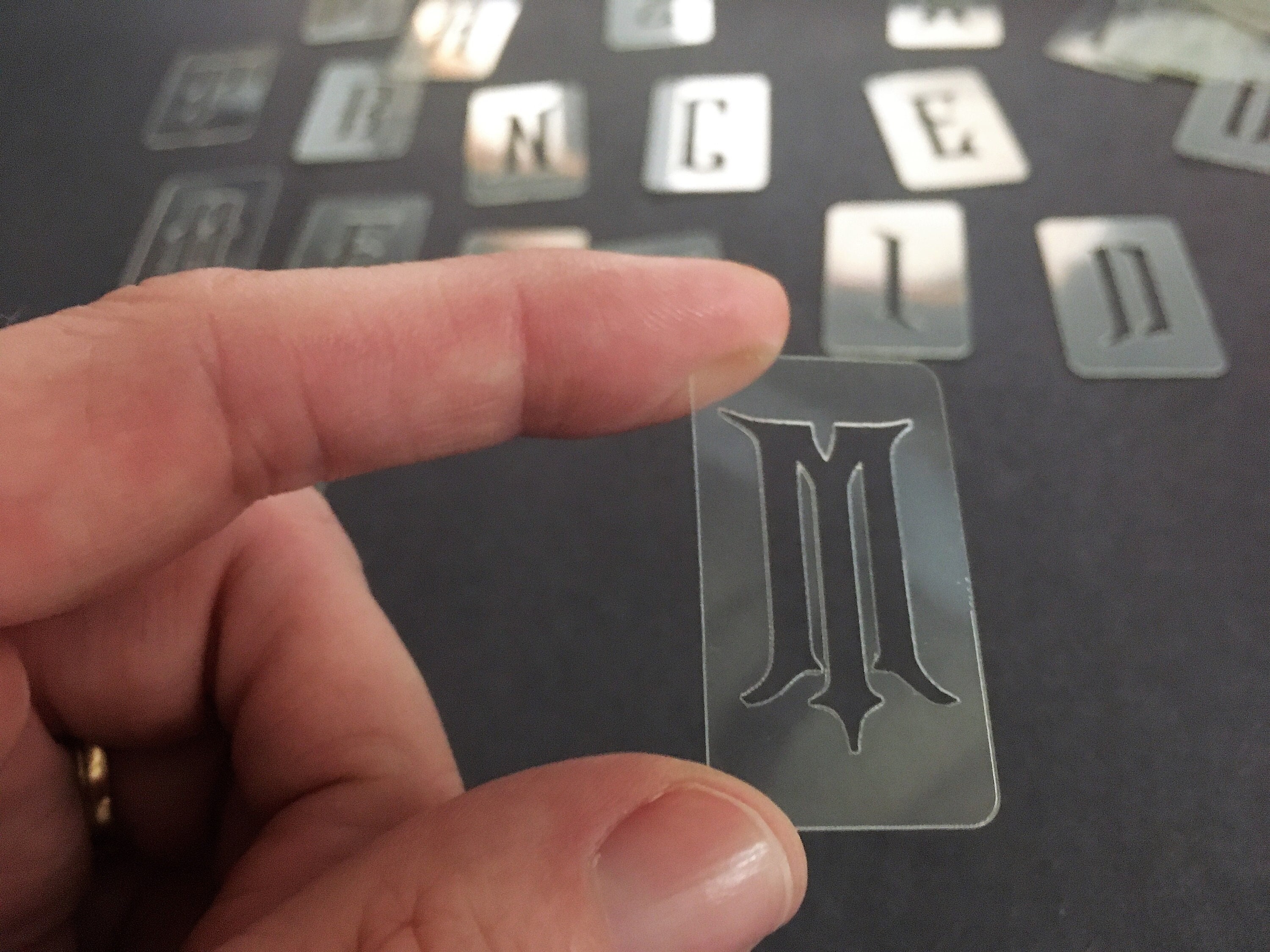 Halloween Stencil Letters 1 Inch Reusable Paint Your Own | Etsy