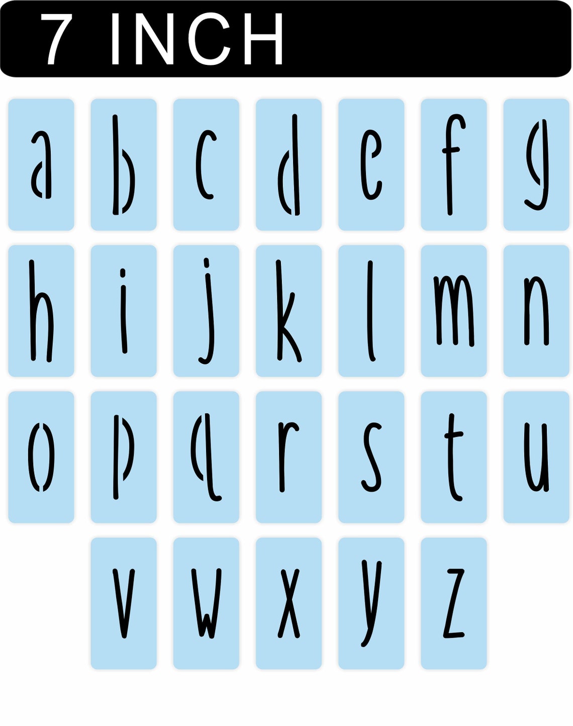 Rae Dunn Inspired Stencil Letters 7 Inch Lowercase Reusable | Etsy