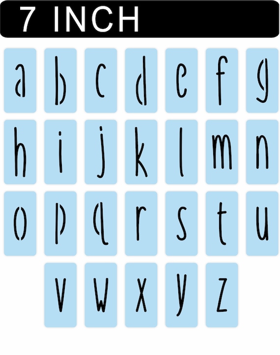 Rae Dunn Inspired Stencil Letters 7 Inch Lowercase Reusable - Etsy