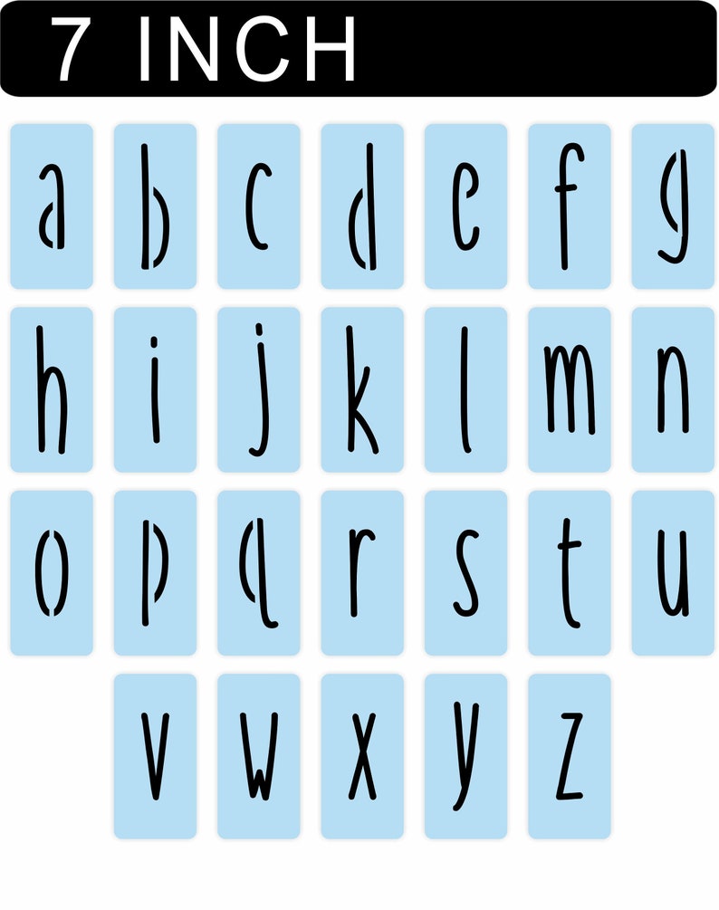 Rae Dunn Inspired Stencil Letters 7 Inch Lowercase Reusable | Etsy