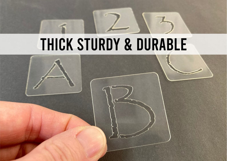 Papyrus Alphabet Letters Stencil Kit Reusable Choose Your - Etsy