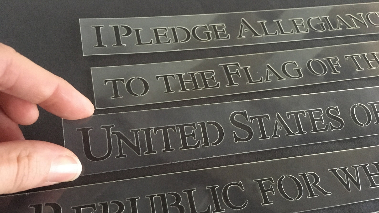 Pledge of Allegiance Reusable Stencil Kit, Paint Your Own Wood Sign ...