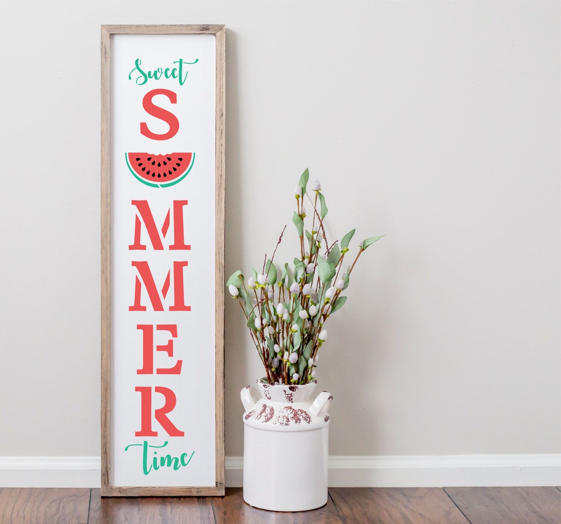 STENCILS for Wood Sign - Sweet Summertime Porch Kit for Wood Sign ...