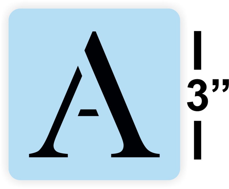 Greek Alphabet Letters Stencil Kit - Reusable - 3 Inch - Paint Your Own ...