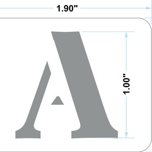 1 Inch Alphabet Letter Stencils Kit Reusable Paint Your | Etsy