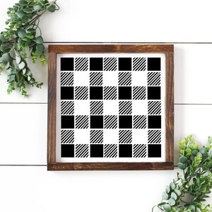 Buffalo Plaid Reusable Stencil, for Painting a Wood Sign, Country ...