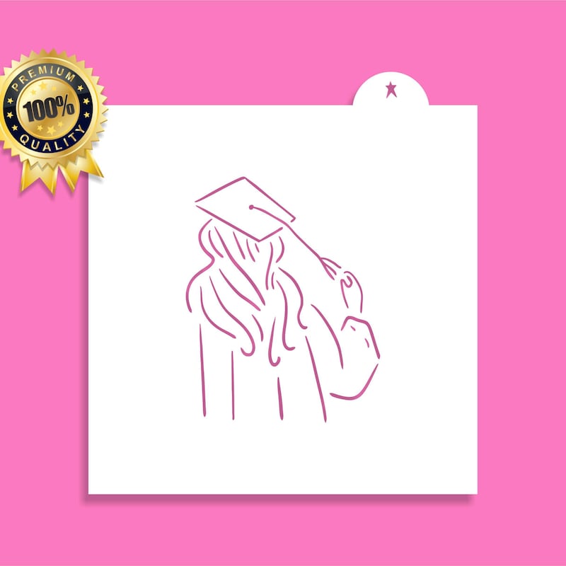 Graduation Boy Outline - Etsy