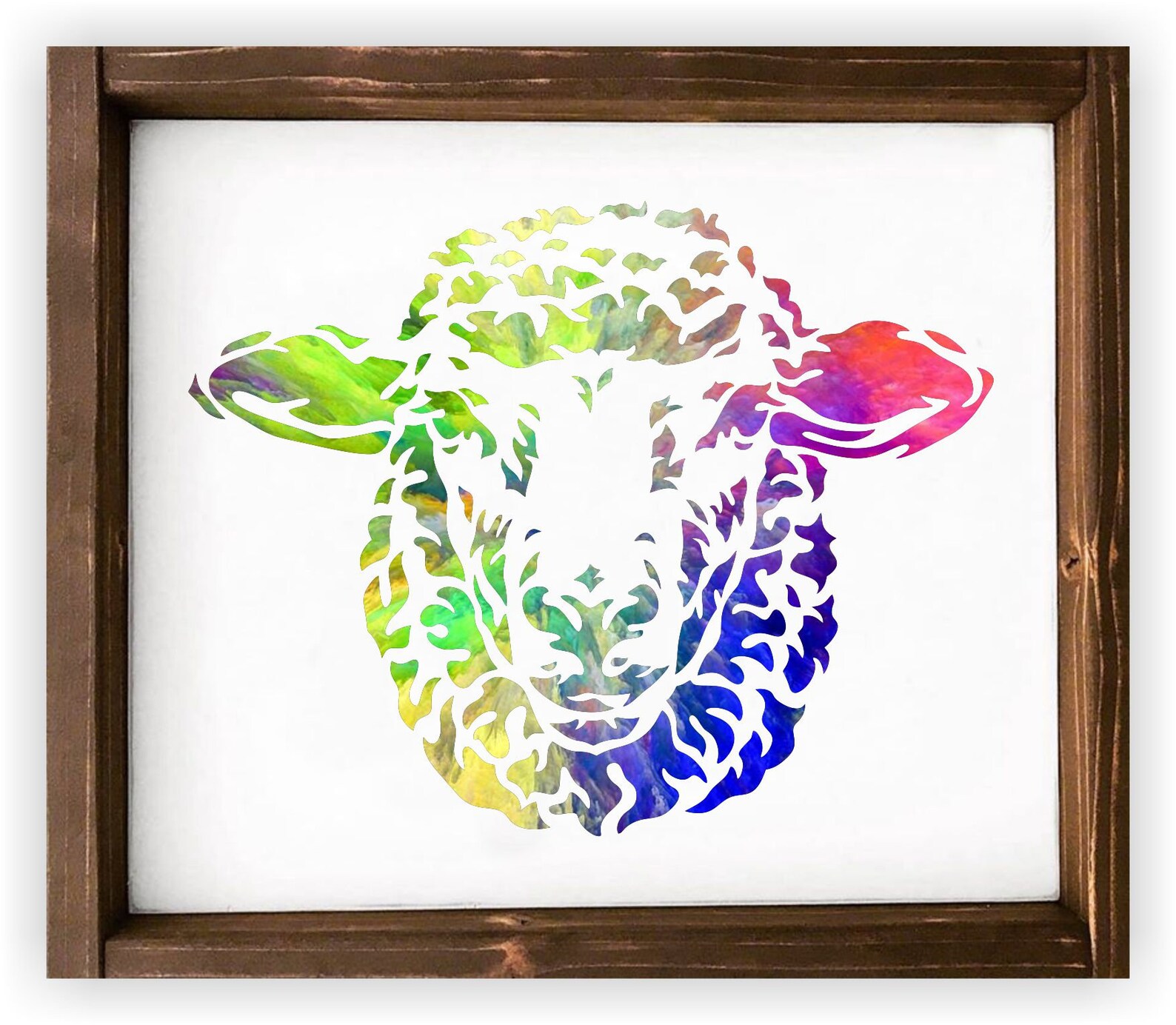 Sheep Head Stencil - Paint Your Own Wood Sign - Reusable Plastic ...