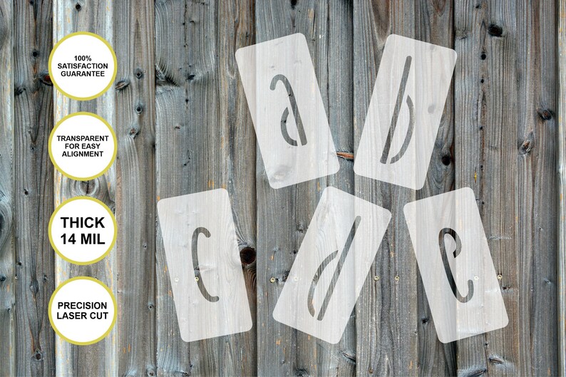 Rae Dunn Inspired Stencil Letters 7 Inch Lowercase Reusable | Etsy