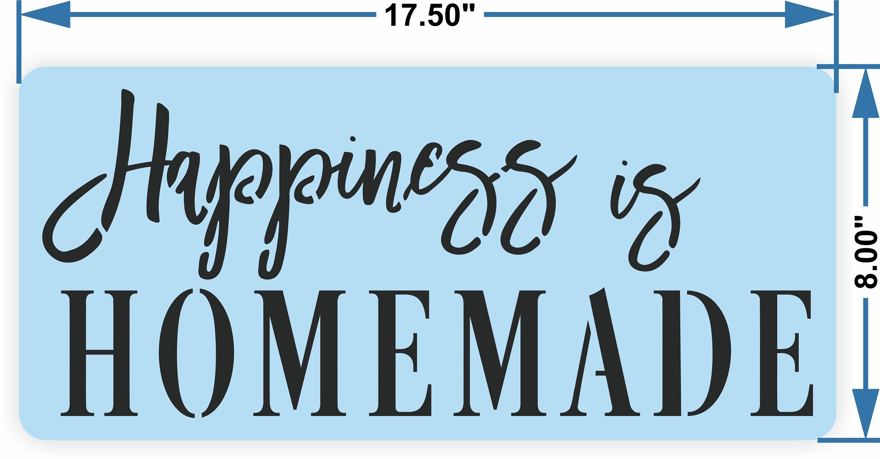 Happiness is Homemade Stencil Reusable Paint Your Own Wood | Etsy