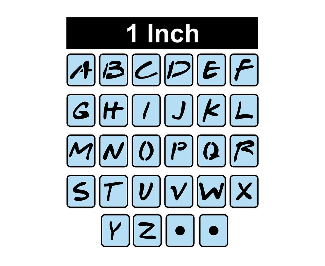 Friends Font Alphabet Stencil Kit - 1 Inch Letters - Paint Your Own ...