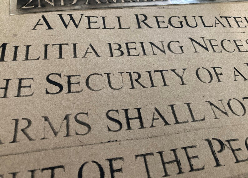 2nd Amendment Reusable Stencil Kit, Paint Your Own Wood Sign, 4th of July Wall Decor, Patriotic ...