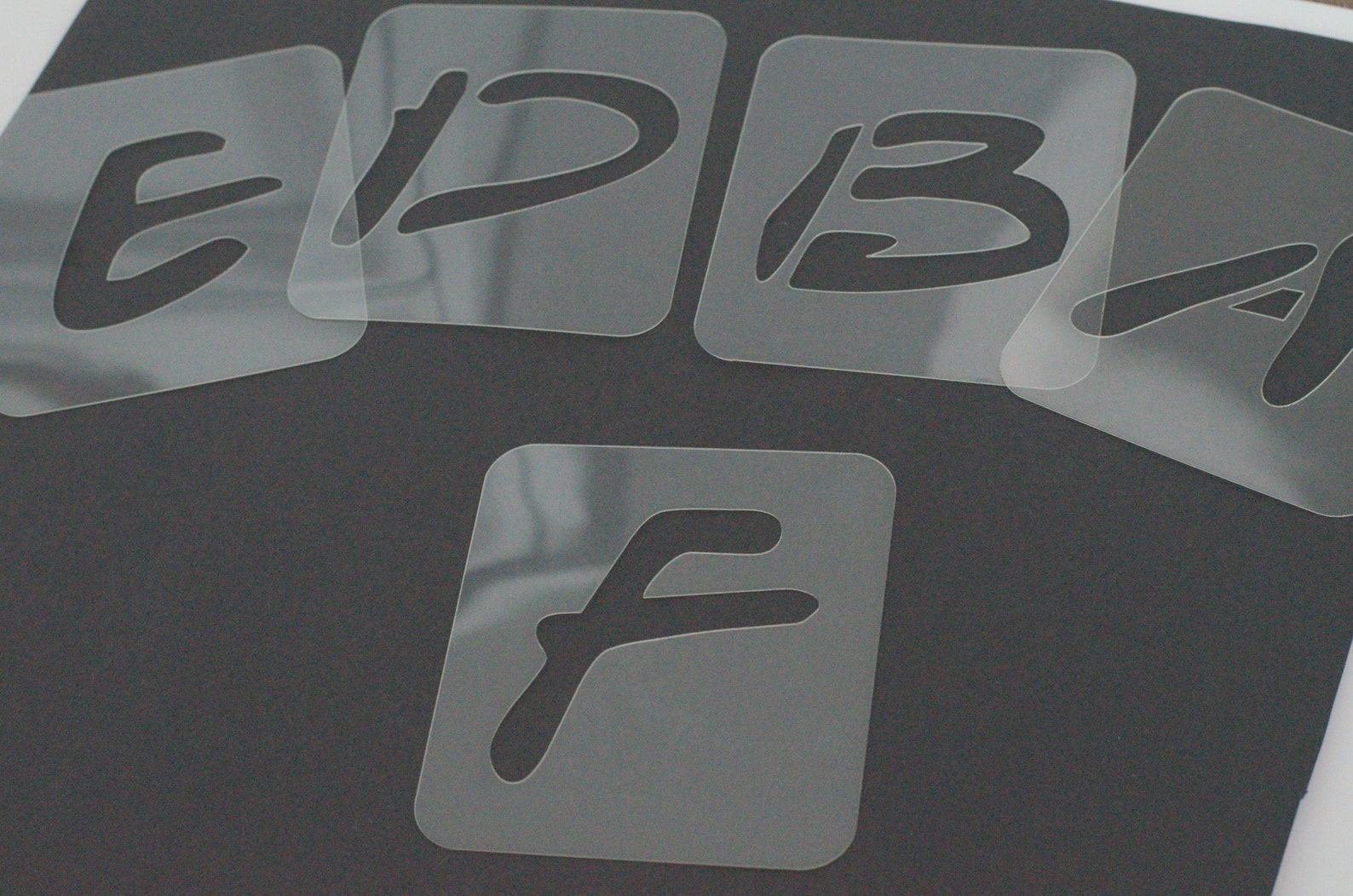 Friends Font Alphabet Stencil Kit 1 Inch Letters Paint | Etsy