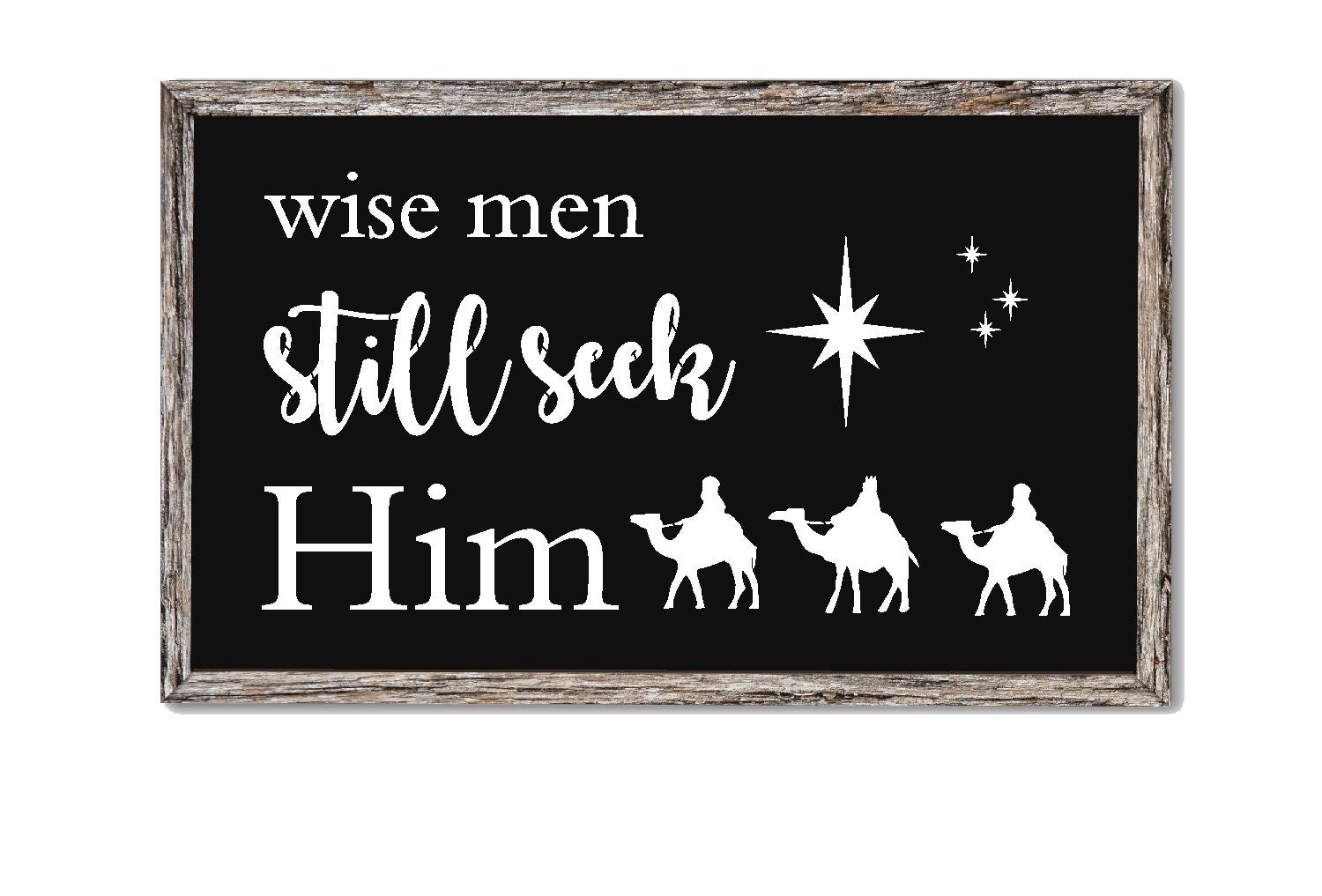 Christmas Wise Men Still Seek Him - Reusable Stencil for Wood Sign - Etsy