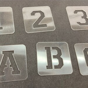 Varsity Alphabet Letters Stencil Kit - Reusable - Choose Your Size ...
