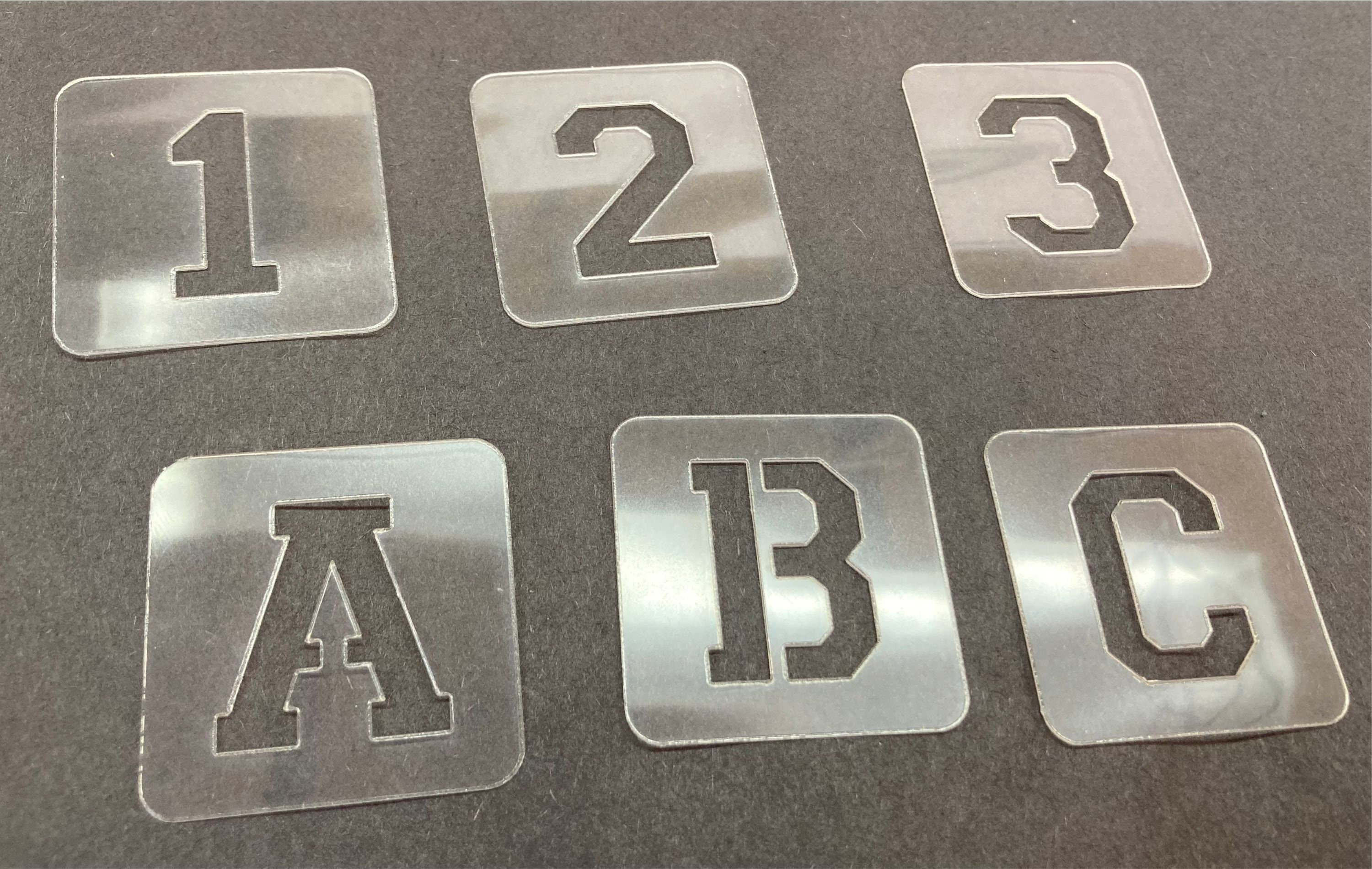 Varsity Alphabet Letters Stencil Kit - Reusable - Choose Your Size ...