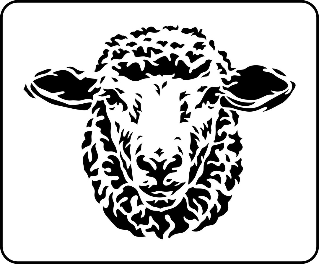 Sheep Head Stencil - Paint Your Own Wood Sign - Reusable Plastic ...