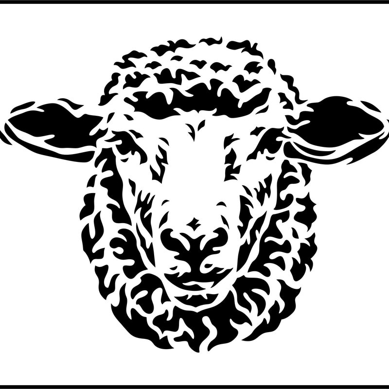 Sheep Stencil - Etsy