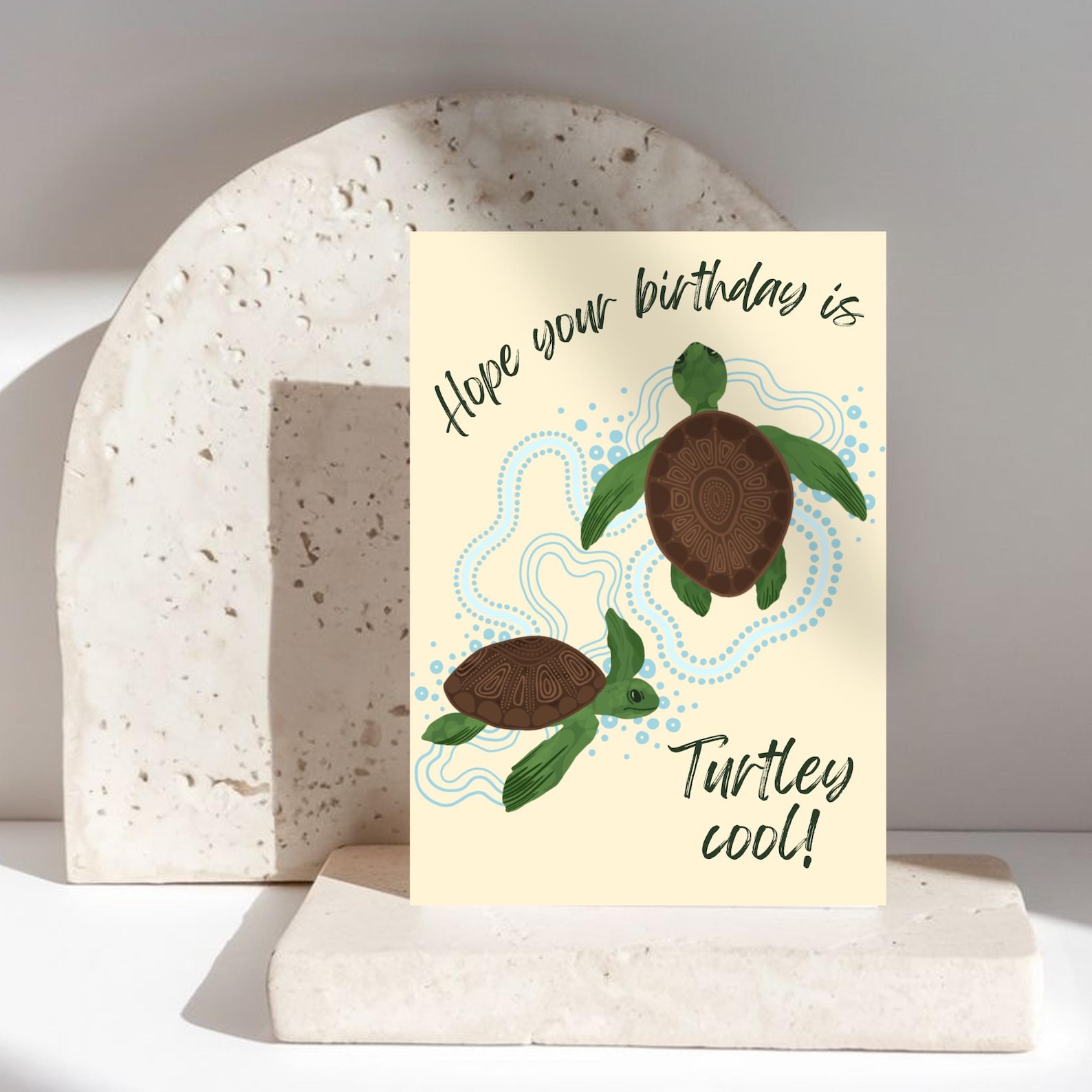Turtle Birthday Card, Ocean Lover Greeting Card - Etsy