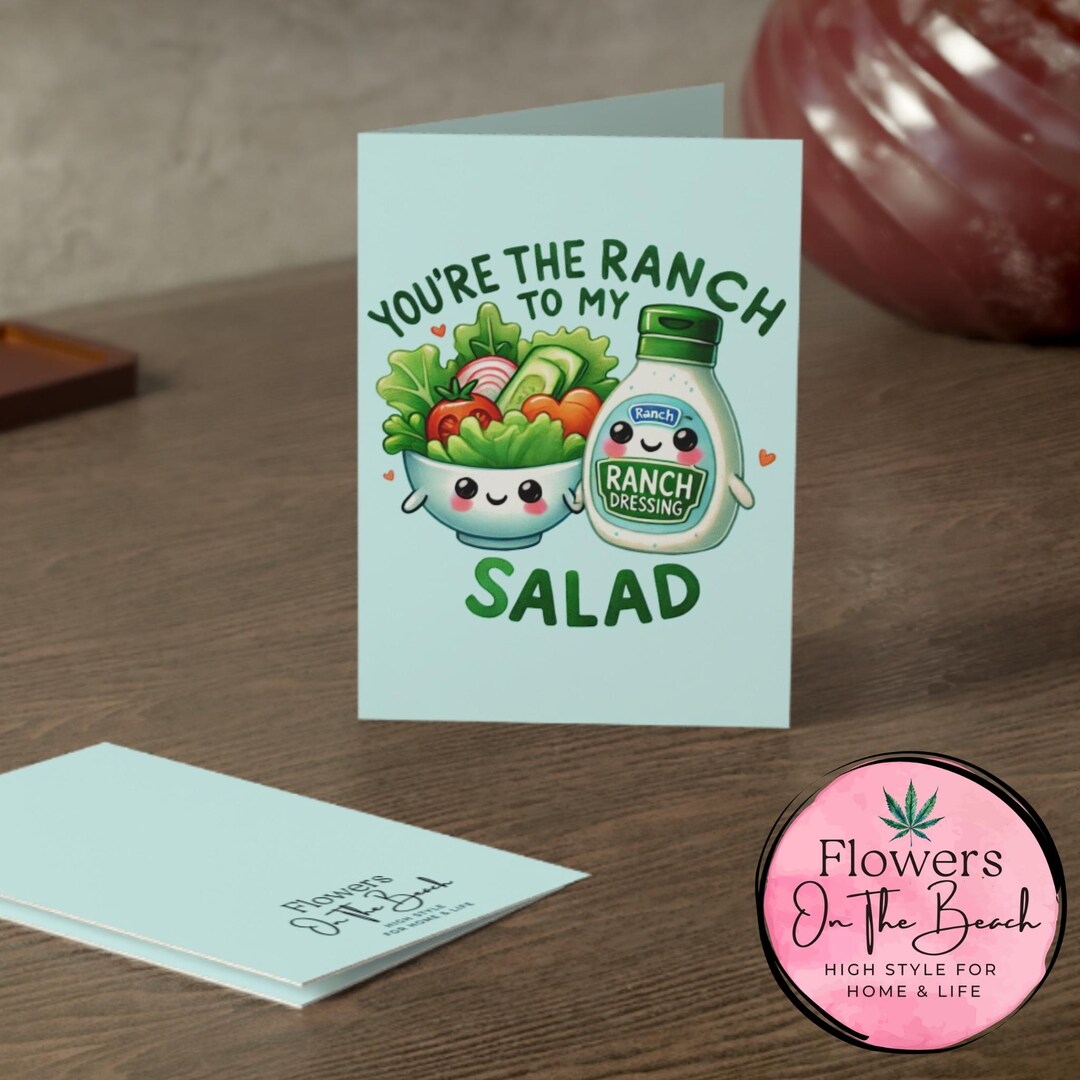 Cute Valentine's Day Card, Funny Food Pun Notecard, 5x7 With Envelope ...