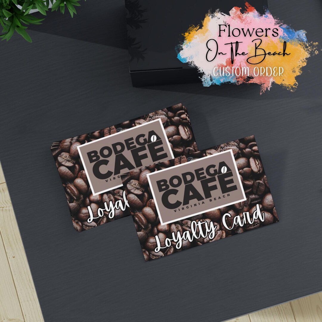 Custom Loyalty Cards: Coffee Shop Rewards, Small Business Marketing ...
