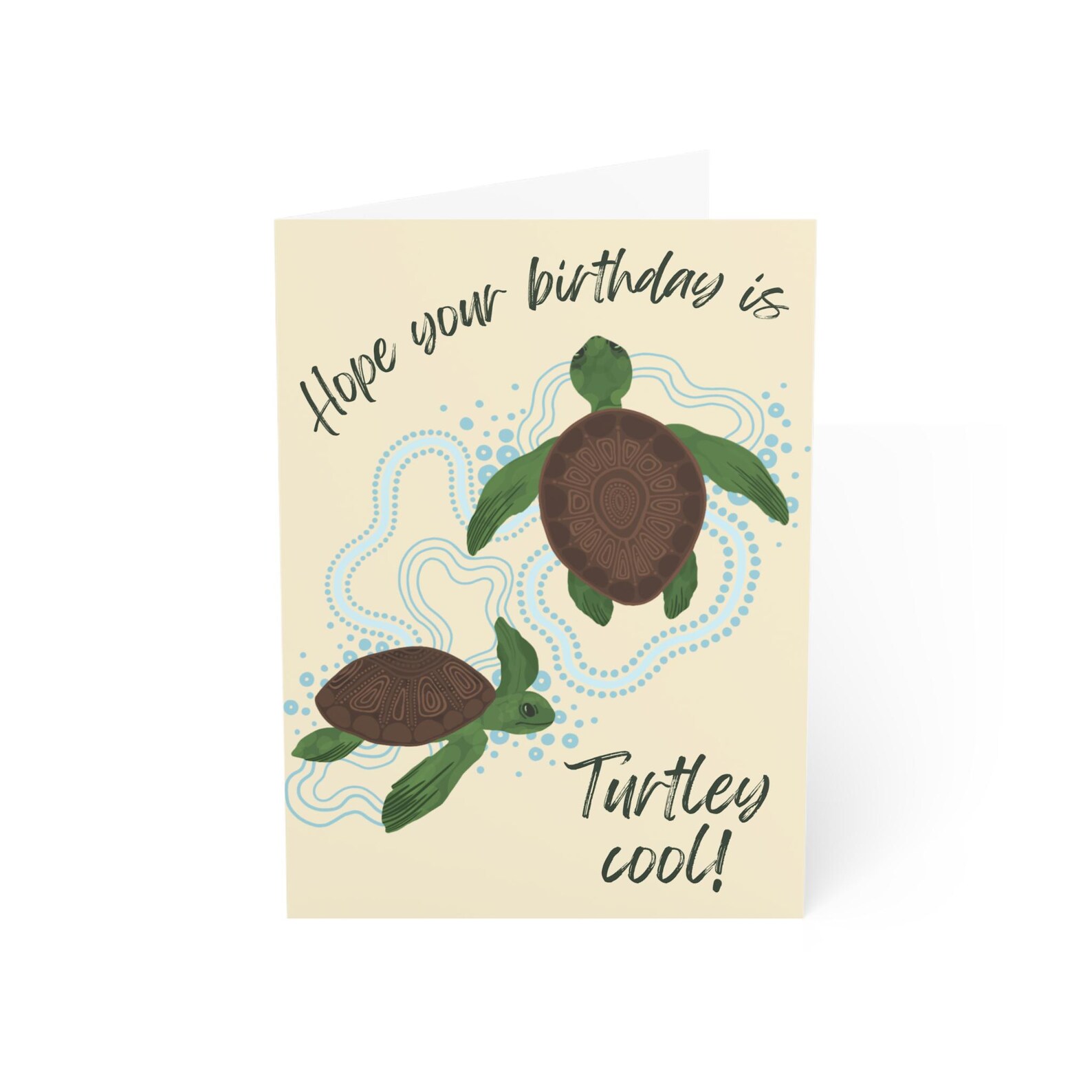 Turtle Birthday Card, Ocean Birthday Card, Turtle Lover Birthday Card ...