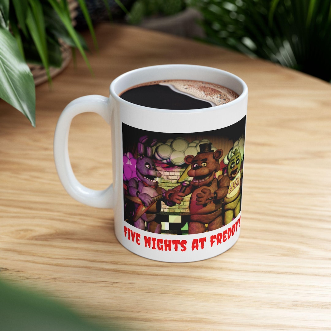 Five Nights at Freddy's Ceramic Mug, Custom FNAF Cup, Gamer Gift, Video ...