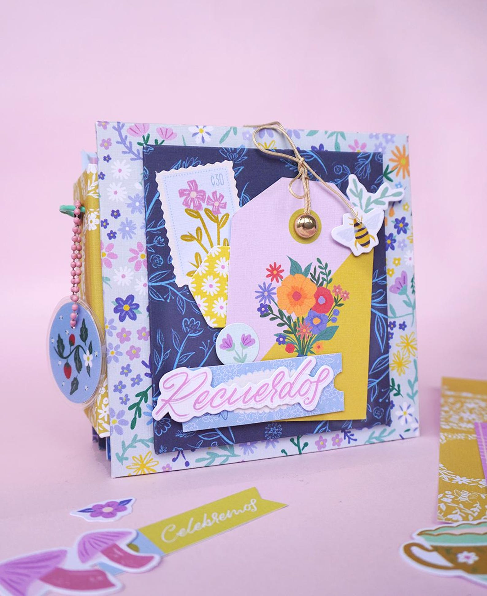 Recuerdos Mini Album – DIY Scrapbook Materials and Video Tutorial - Etsy