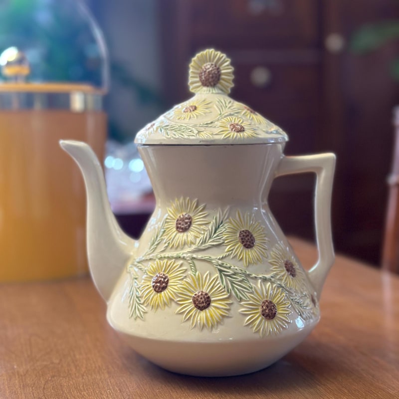 Sunflower Teapot - Etsy