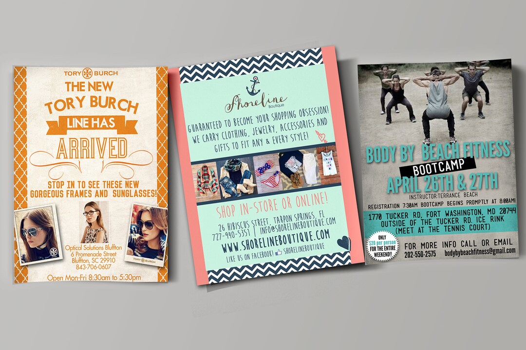 Flyer Design, Small Business Flyer, Fundraiser Flyer, Local Business ...